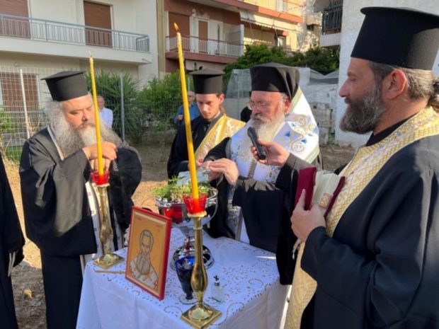 Περιστέρι: Τοποθετήθηκε ο θεμέλιος λίθος για τη Μονή Αγίου Γρηγορίου ...